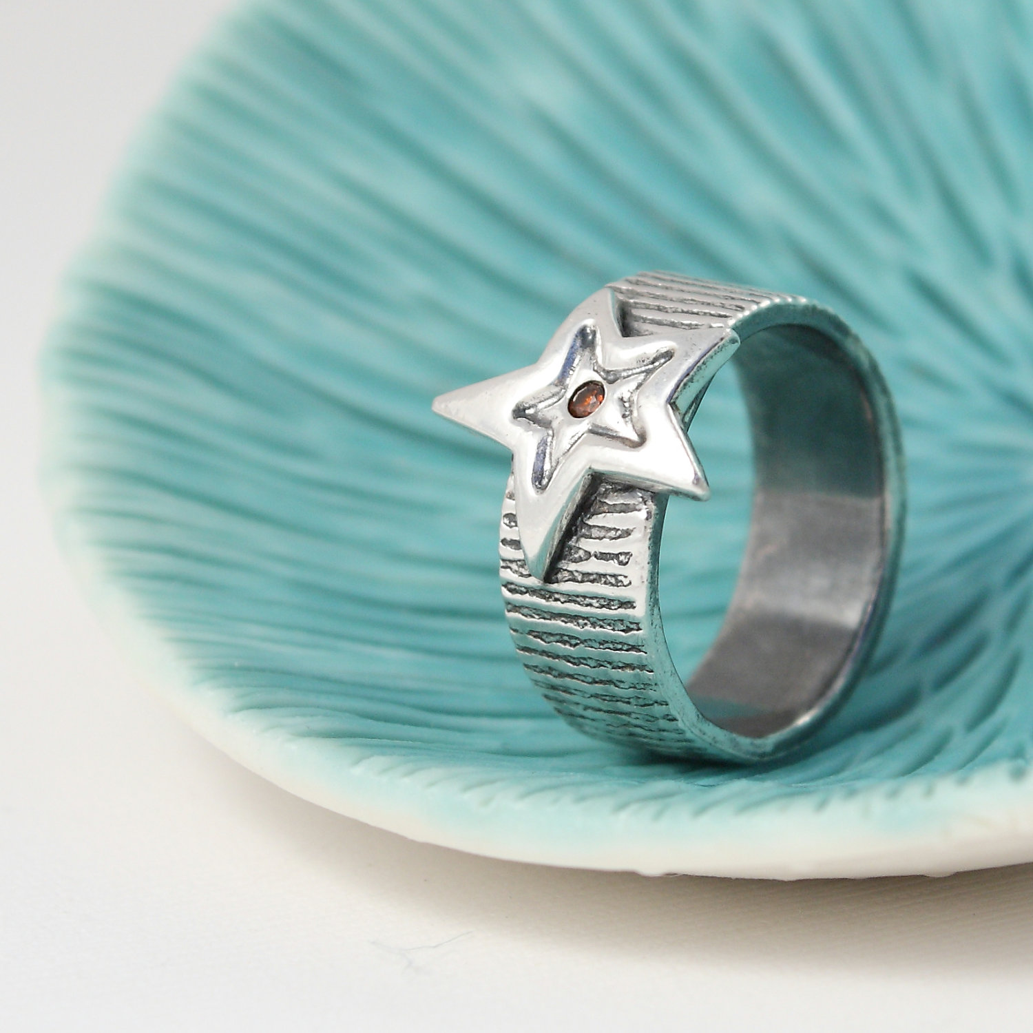 Wide Silver Band Wonder Woman Ring on Luulla